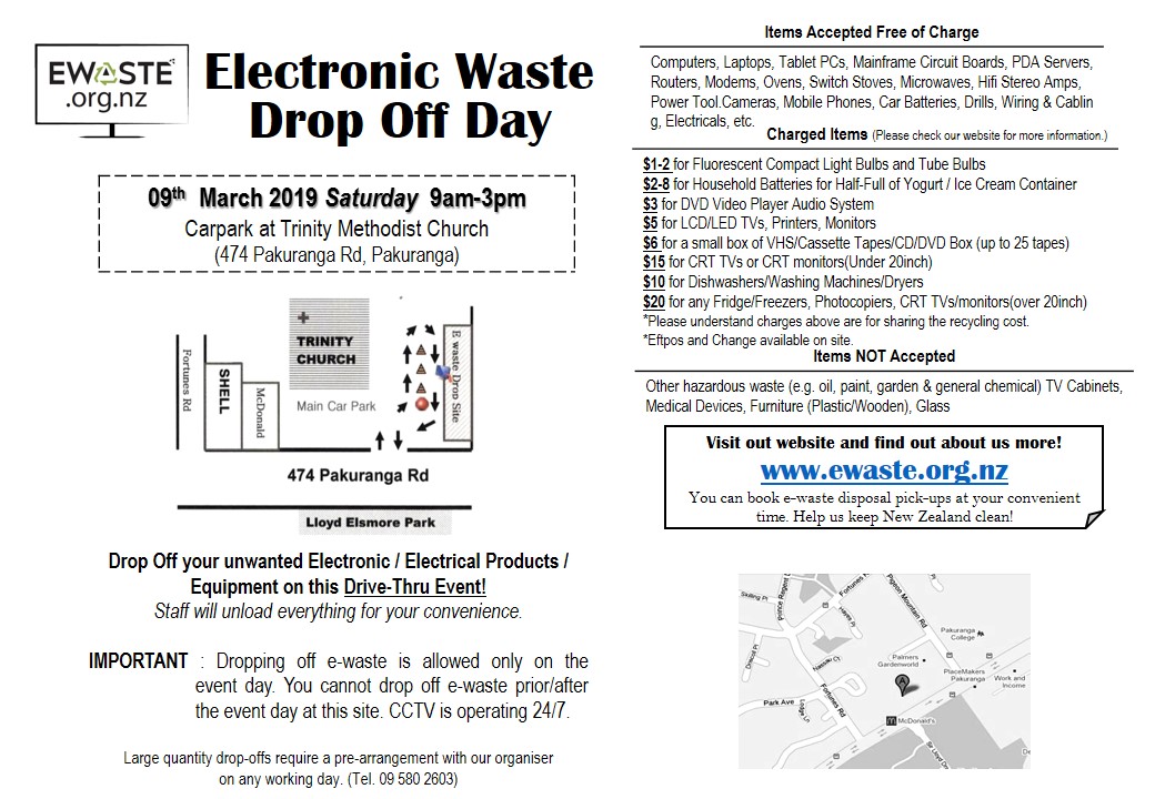 Electronic Waste Drop Off Day 2019 Flyer • BDSC